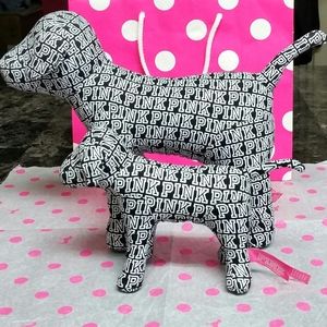 PINK Victoria's Secret | Other | Vs Pink Blackwhite Logo Giantmini Dog ...